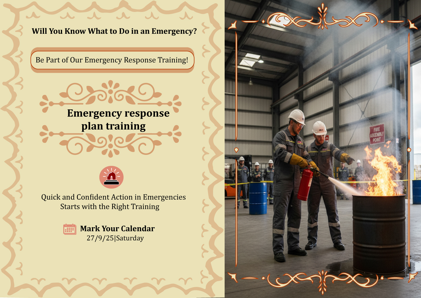 Emergency Response Plan Training- Date : 27/9/25 | Time Circle Academy